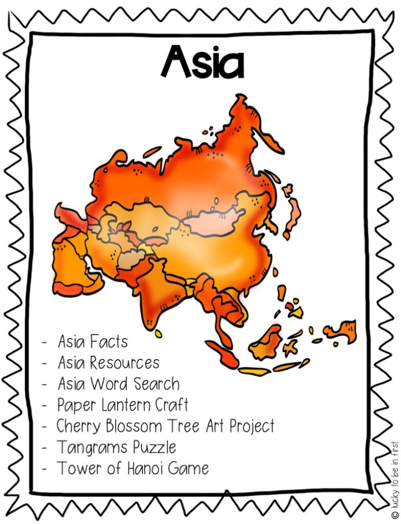 Asia Continent Study | Shop Lucky Learning with Molly Lynch