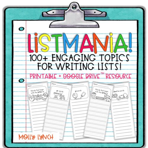 List Writing | Shop Lucky Learning with Molly Lynch