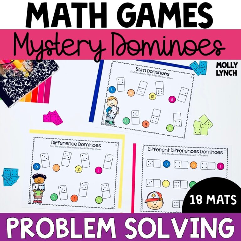 Printable Math Games for 1st & 2nd Grade Classrooms