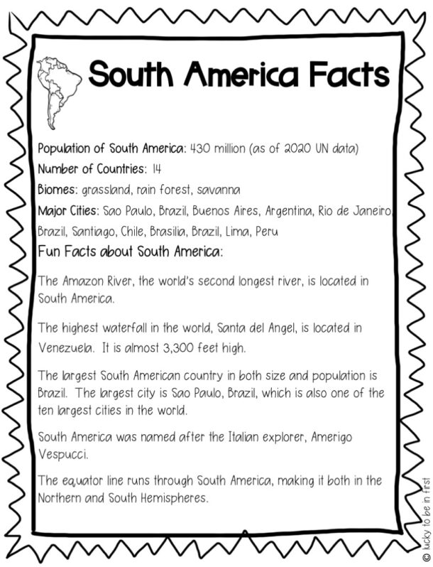 South America Continent Study | Shop Lucky Learning with Molly Lynch
