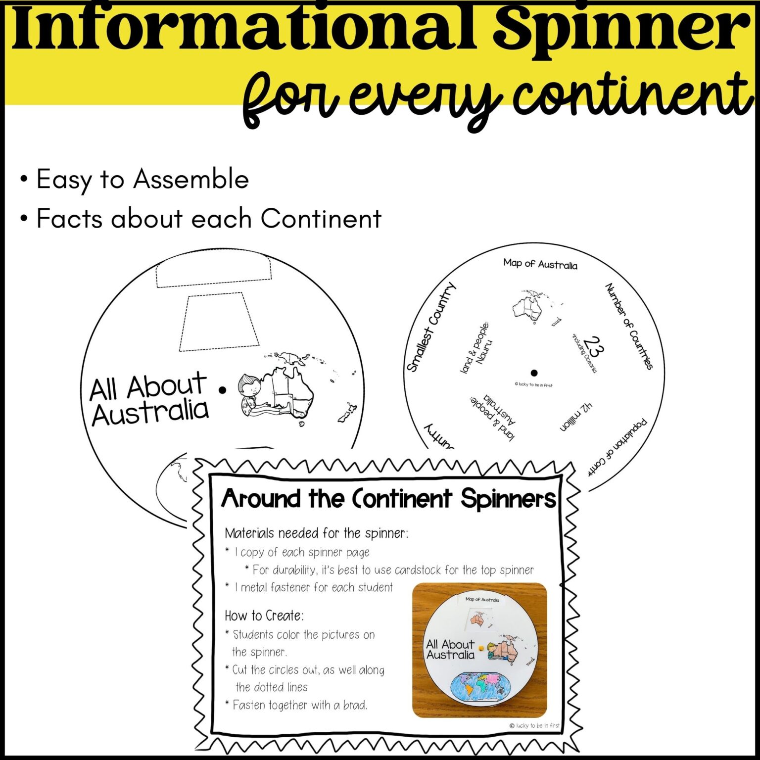 Continents - Explore the 7 Continents | Shop Lucky Learning with Molly ...