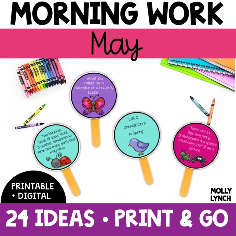 Fun Morning Work for 1st Graders: Printable & Free Options