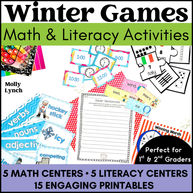 Olympics Math Activities & Worksheets for Elementary Classrooms