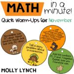 Math in a Minute {November} | Shop Lucky Learning with Molly Lynch