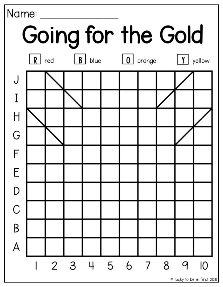 Winter Sports Mystery Grids | Shop Lucky Learning with Molly Lynch