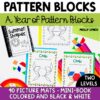 A Year of Pattern Block Mats + Mini Books | Shop Lucky Learning with ...