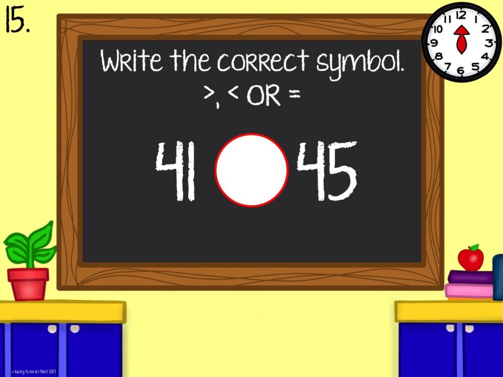 Beat the Clock: Comparing Numbers | Shop Lucky Learning with Molly Lynch
