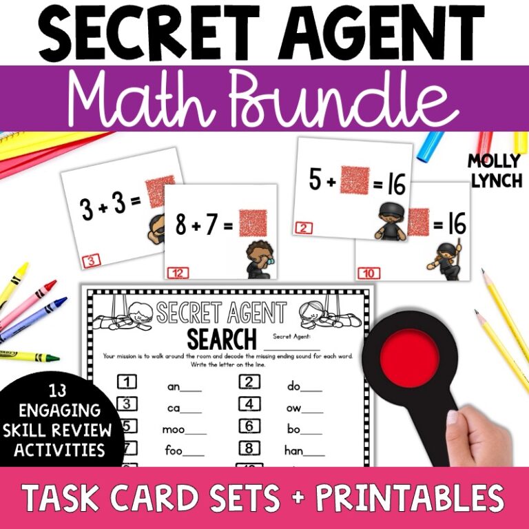 Secret Agent Math Bundle | Shop Lucky Learning with Molly Lynch