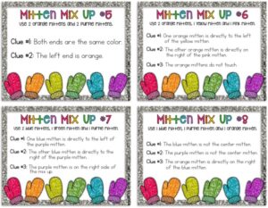 Problem Solving Mitten Mix Ups {Logic Puzzles} | Shop Lucky Learning ...