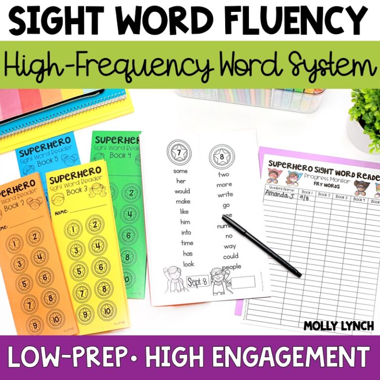 Superhero Sight Word Reader Books | Shop Lucky Learning with Molly Lynch