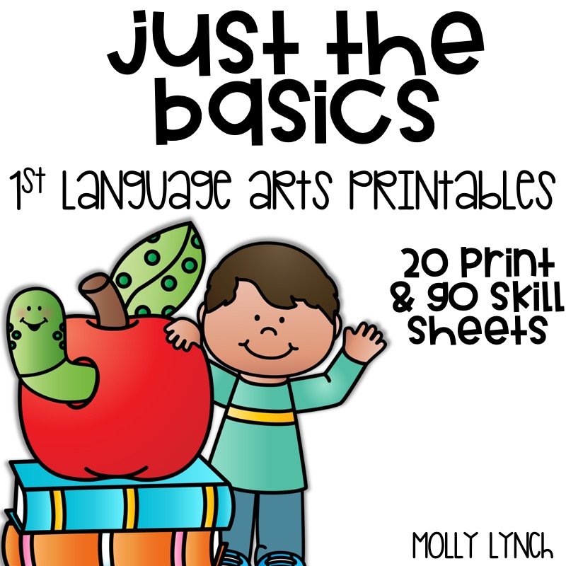 Just The Basics 1st Grade Language Arts Printables Shop Lucky