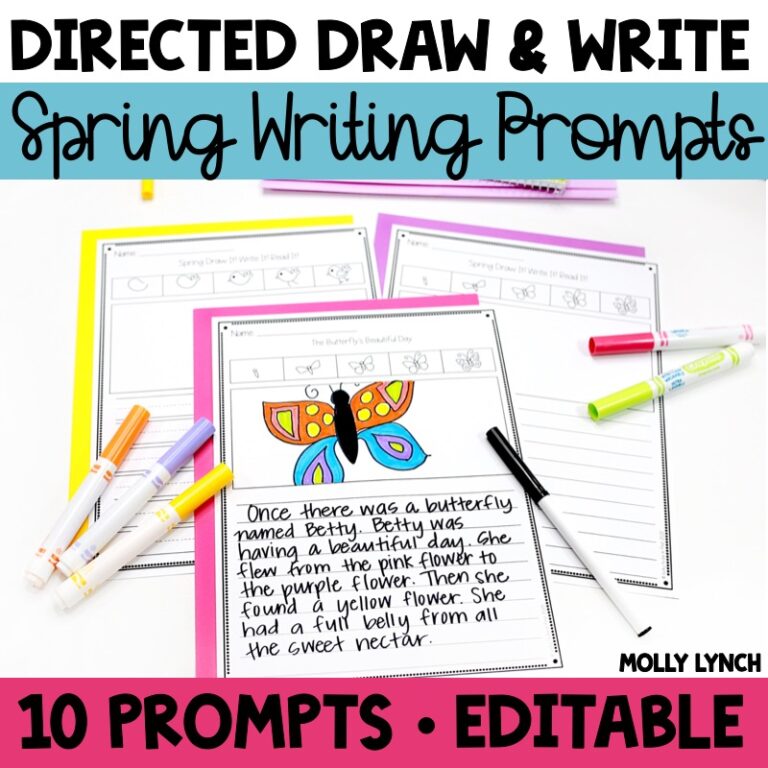 Spring Writing - Draw It! Write It! Read It! Spring Journal Prompts ...