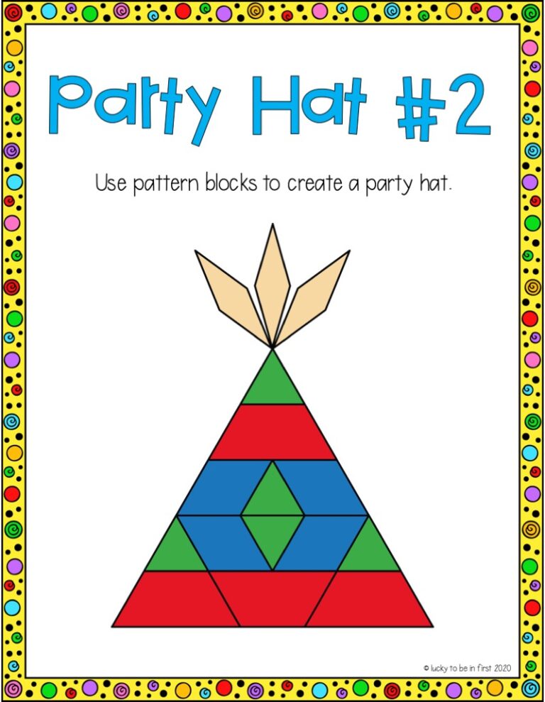 New Year's Pattern Blocks Mats + Mini Book | Shop Lucky Learning with ...