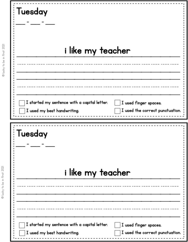 Everyday Edits for August | Daily Sentence Edits for Back to School