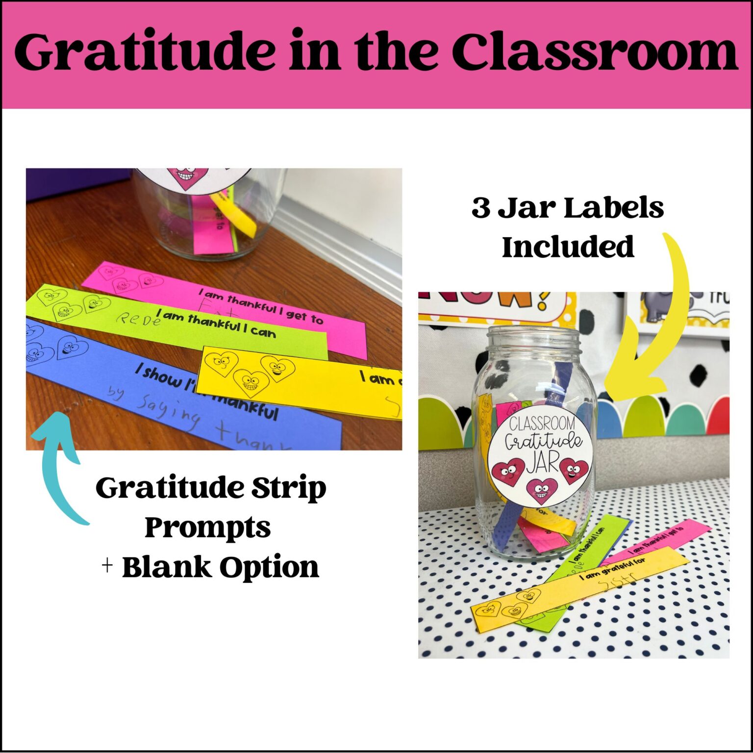 Anytime Classroom Gratitude Jar Activity | Shop Lucky Learning with ...